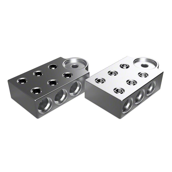 XS Power Mustang 600 Series Aluminum Terminal Blocks; 6 Wire; 1/0 AWG ...