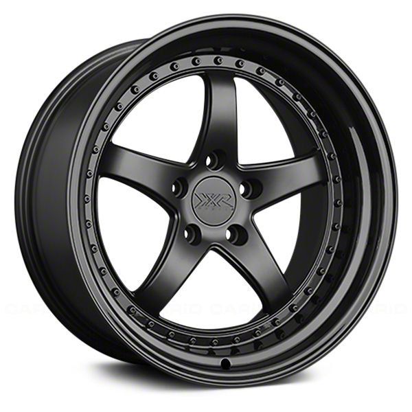XXR Mustang 565 Flat Black with Gloss Black Lip Wheel; 18x8.5; 35mm ...