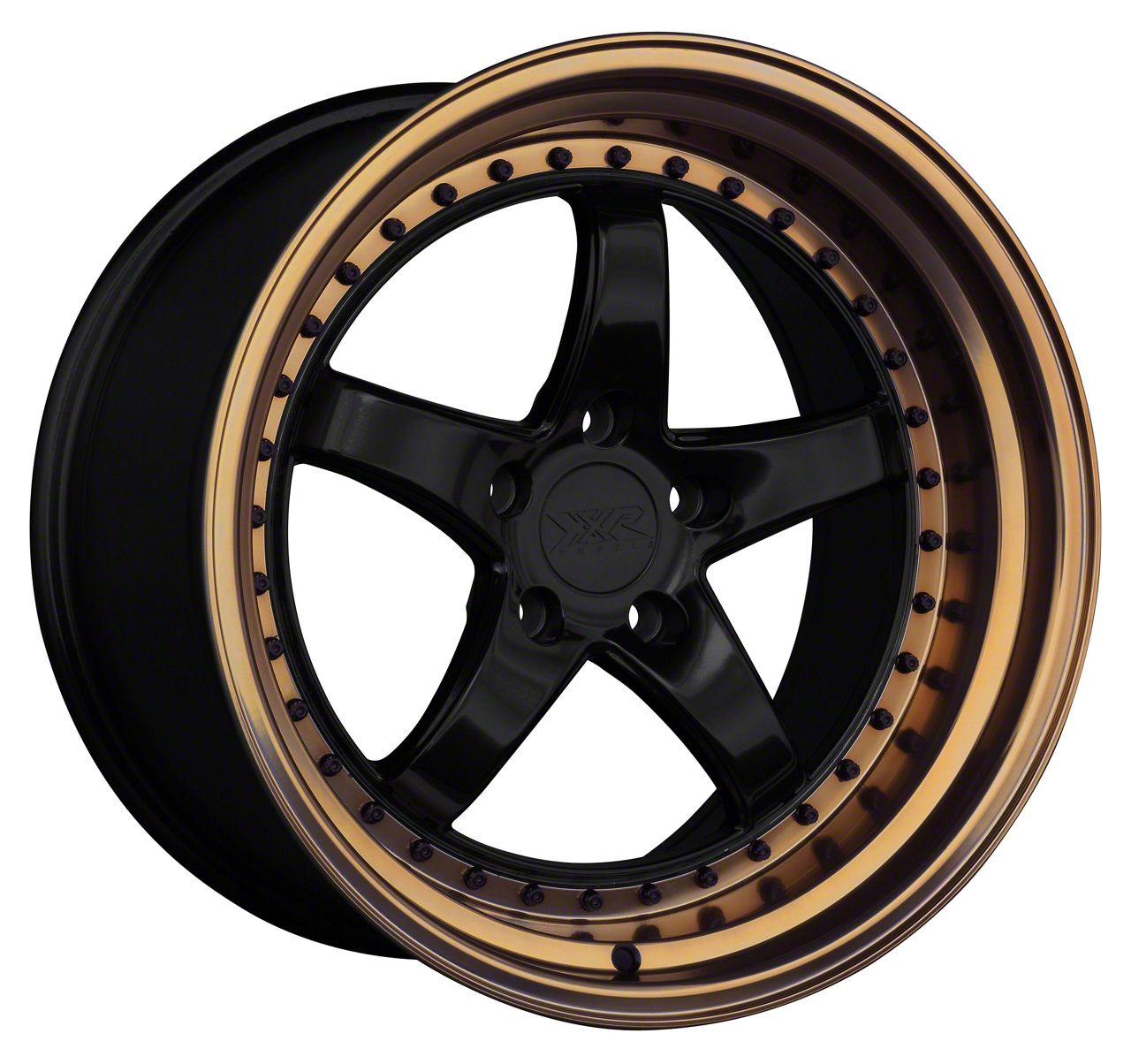 XXR Mustang 565 Black with Bronze Lip Wheel; 18x9.5; 38mm Offset ...