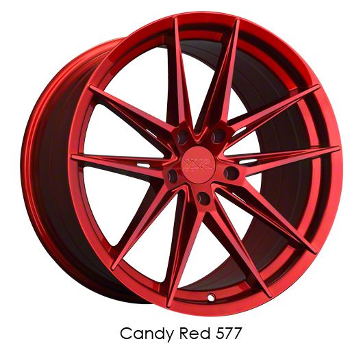 Mustang 577 Candy Red Wheel; 19x8.5; 40mm Offset (15-23 Mustang ...