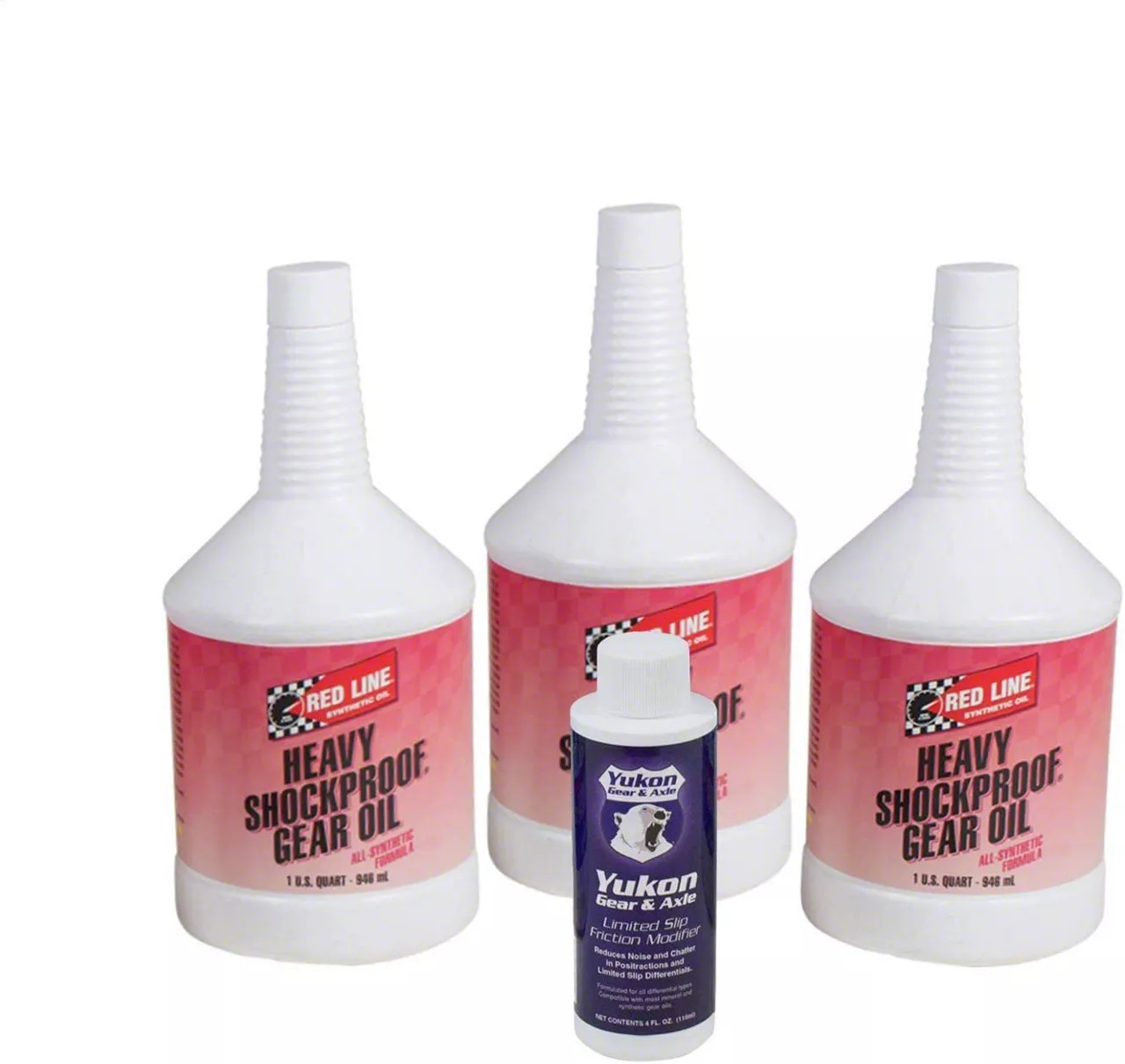Yukon Gear Mustang Differential Oil; 3-Quart Redline Synthetic Shock ...