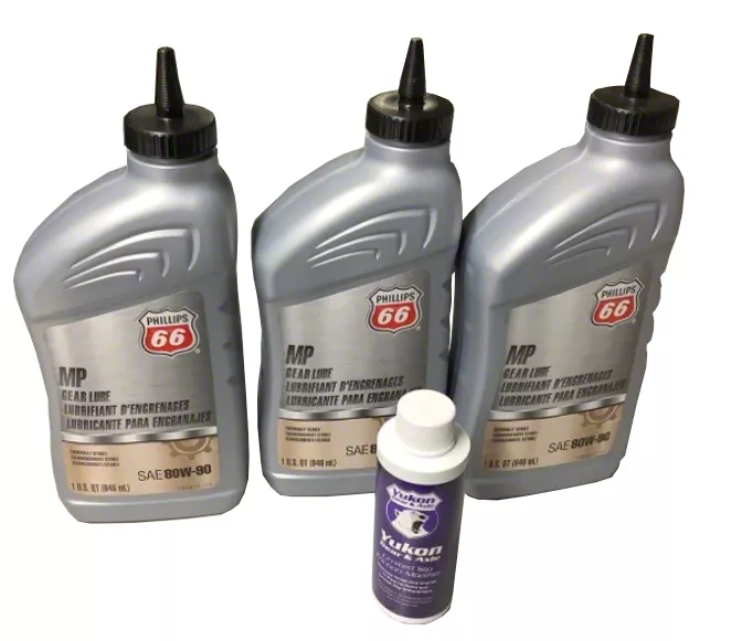 Yukon Gear Mustang Differential Oil; 3-Quart Conventional 80W90 with 4 ...