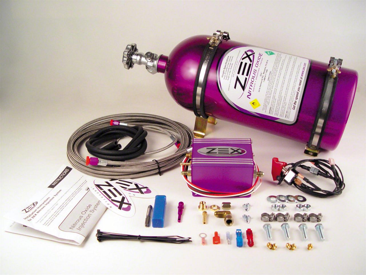 ZEX Camaro Dry Injected Nitrous System with Polished Bottle 82018P (93-97 5.7L Camaro) - Free ...