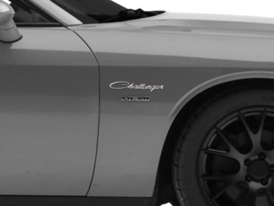 Challenger Challenger Side Fender Emblem Badge; Polished (Universal ...