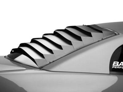 SpeedForm Mustang Rear Window Louvers; Smooth Aluminum 75007 (94-04 ...