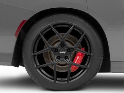 American Racing Charger Crossfire Satin Black Wheel; Rear Only; 20x10.5 ...