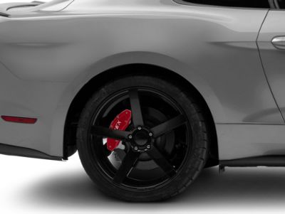 Apex Overlay Mustang Gen III Brake Caliper Overlays; Red; Front and ...