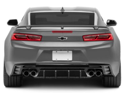 Auto Addict USA Camaro RF-1 Quad Tip Rear Diffuser; Gloss Black AA_RD ...