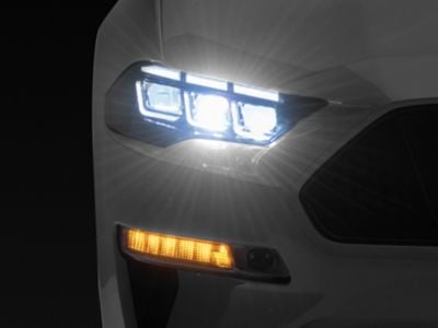 Auto Addict USA Mustang S650 Style Projector Headlights with Amber ...