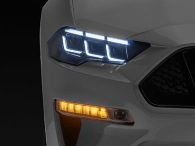 Auto Addict USA Mustang S650 Style Projector Headlights with Amber ...