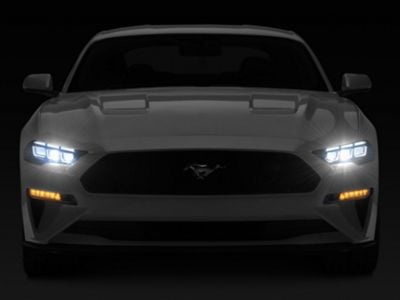 Auto Addict USA Mustang S650 Style Projector Headlights with Amber ...