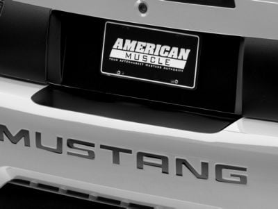 SEC10 Mustang Rear Bumper Accent Decal; Black 26301 (99-04 Mustang ...