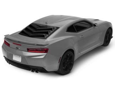 Camaro Bakkdraft Rear Window Louvers; Carbon Flash (16-24 Camaro Coupe ...