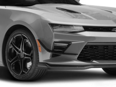 Camaro Front Bumper Side Canards; Carbon Flash (16-18 Camaro SS) - Free ...