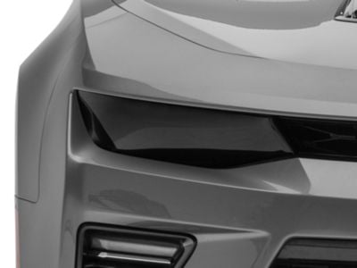 Camaro Headlight Covers; Smoked (16-18 Camaro) - Free Shipping