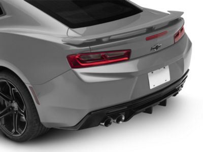 Camaro Quad Exhaust Rear Diffuser; Gloss Black (16-24 Camaro, Excluding ...