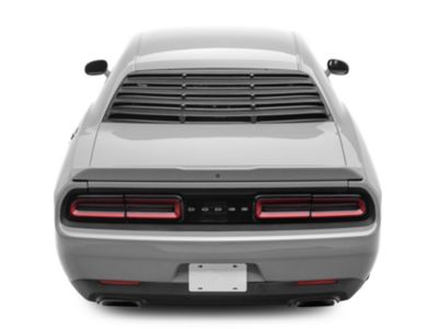 Challenger Rear Window Louvers; Gloss Black (08-23 Challenger) - Free ...