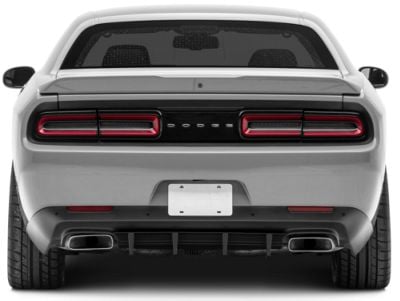 Challenger SRT Style Add-On Rear Diffuser; Matte Black (15-23 ...
