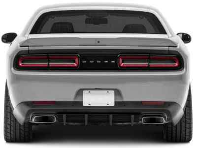 Challenger SRT Style Add-On Rear Diffuser; Matte Black (15-23 ...