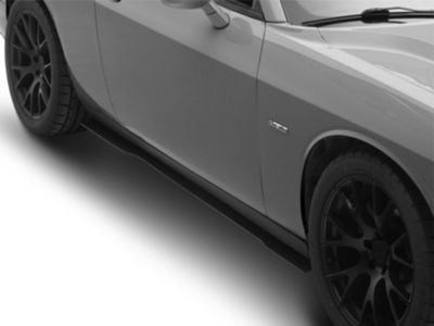 Challenger V7R Side Skirt Splitters; Textured Black Vinyl (08-23 ...