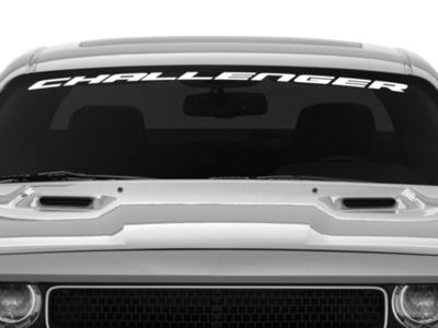Mopar Licensed by SEC10 Challenger Challenger Windshield Banner; White ...