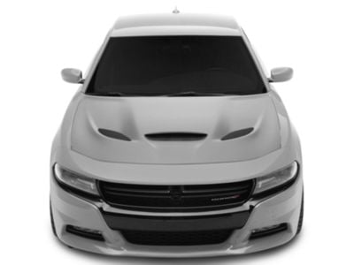 Charger SRT Performance Style Front Air Vented Hood; Unpainted (15-23 ...