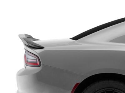Charger SRT Style Rear Spoiler with Wicker Bill; Matte Black (11-23 ...