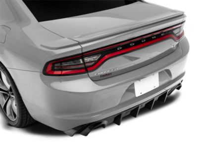 Charger SXT Style Rear Diffuser; Gloss Black (15-18 Charger R/T; 15-23 ...