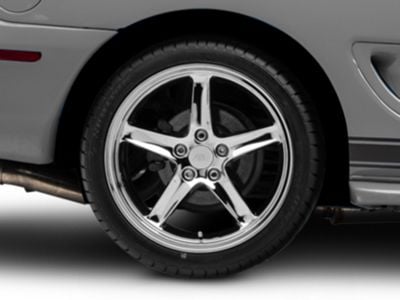 Mustang Deep Dish 1995 Cobra R Style Chrome Wheel; Rear Only; 18x10 ...