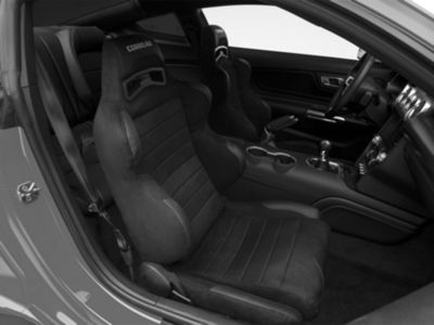 Corbeau Mustang LG1 Wide Racing Seats; Black Suede; Pair S25501WPR ...