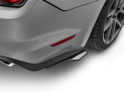 Drake Muscle Cars Mustang Side Rocker Splitters; Satin Black JR3B ...