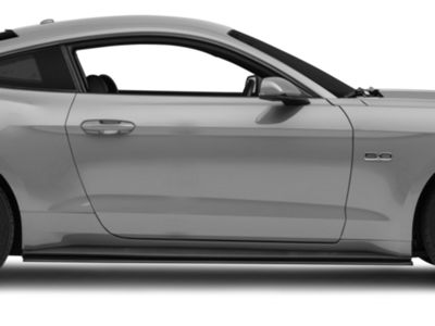 Drake Muscle Cars Mustang Side Rocker Splitters; Satin Black JR3B ...