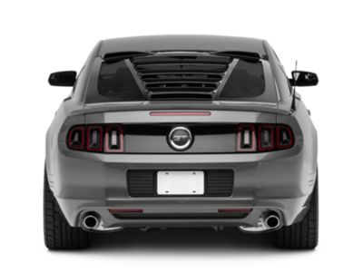 Mustang Tekno 1 Rear Window Louvers; Gloss Black (05-14 Mustang Coupe ...