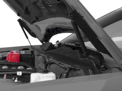 MMD Mustang Bolt On Hood Strut Kit; Black 41282 (10-14 Mustang) - Free ...