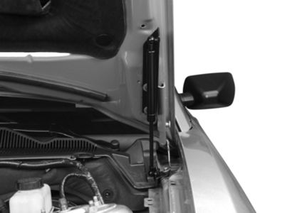 MMD Mustang Bolt On Hood Strut Kit; Black 41282 (10-14 Mustang) - Free ...