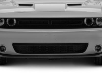 Mopar Challenger Radiator Grille with Trim Rings; Black 68262955AD (15 ...