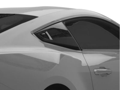 MP Concepts Mustang Quarter Window Scoops; Gloss Black 438404 (24-26 ...