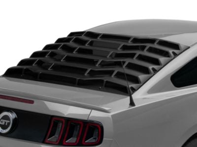MP Concepts Mustang Rear Window Louvers; Matte Black 439056 (05-14 ...