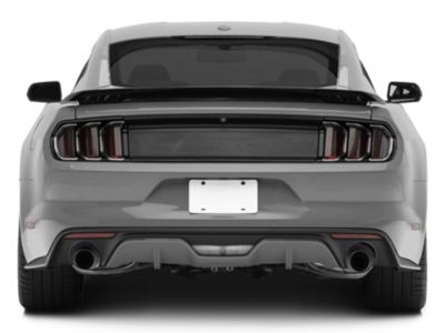 Mustang GT350 Style Rear Spoiler; Gloss Black (15-23 Mustang Fastback ...