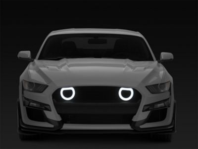 Mustang GT500 Style Conversion Front Bumper with LED Grille Kit ...