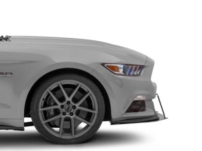 Mustang GT500 Style Front Bumper Splitter; Satin Black Vinyl (15-17 ...
