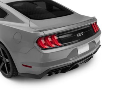 Mustang GT500 Style Rear Bumper Quad Tip Diffuser; Matte Black (18-23 ...