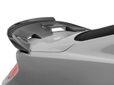 Mustang GT500 Style Wickerbill Rear Spoiler; Gloss Black (15-23 Mustang ...