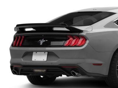 Mustang GT500 Style Wickerbill Rear Spoiler; Gloss Black (15-23 Mustang ...