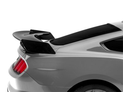 Mustang GT500 Track Pack Style Rear Spoiler; Gloss Black (15-23 Mustang ...