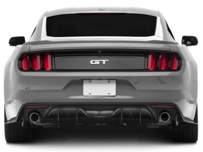 Mustang HDPE Rear Diffuser; Matte Black (15-17 Mustang GT, EcoBoost, V6 ...