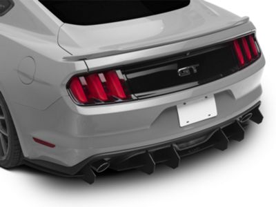 Mustang HDPE Rear Diffuser; Matte Black (15-17 Mustang GT, EcoBoost, V6 ...