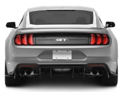 Mustang HDPE Rear Diffuser; Matte Black (18-23 Mustang GT; 19-23 ...