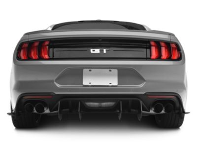 Mustang HDPE Rear Diffuser; Matte Black (18-23 Mustang GT; 19-23 ...