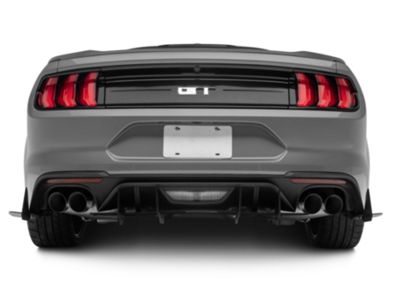 Mustang HDPE Rear Diffuser V2; Matte Black (18-23 Mustang GT; 20-23 ...